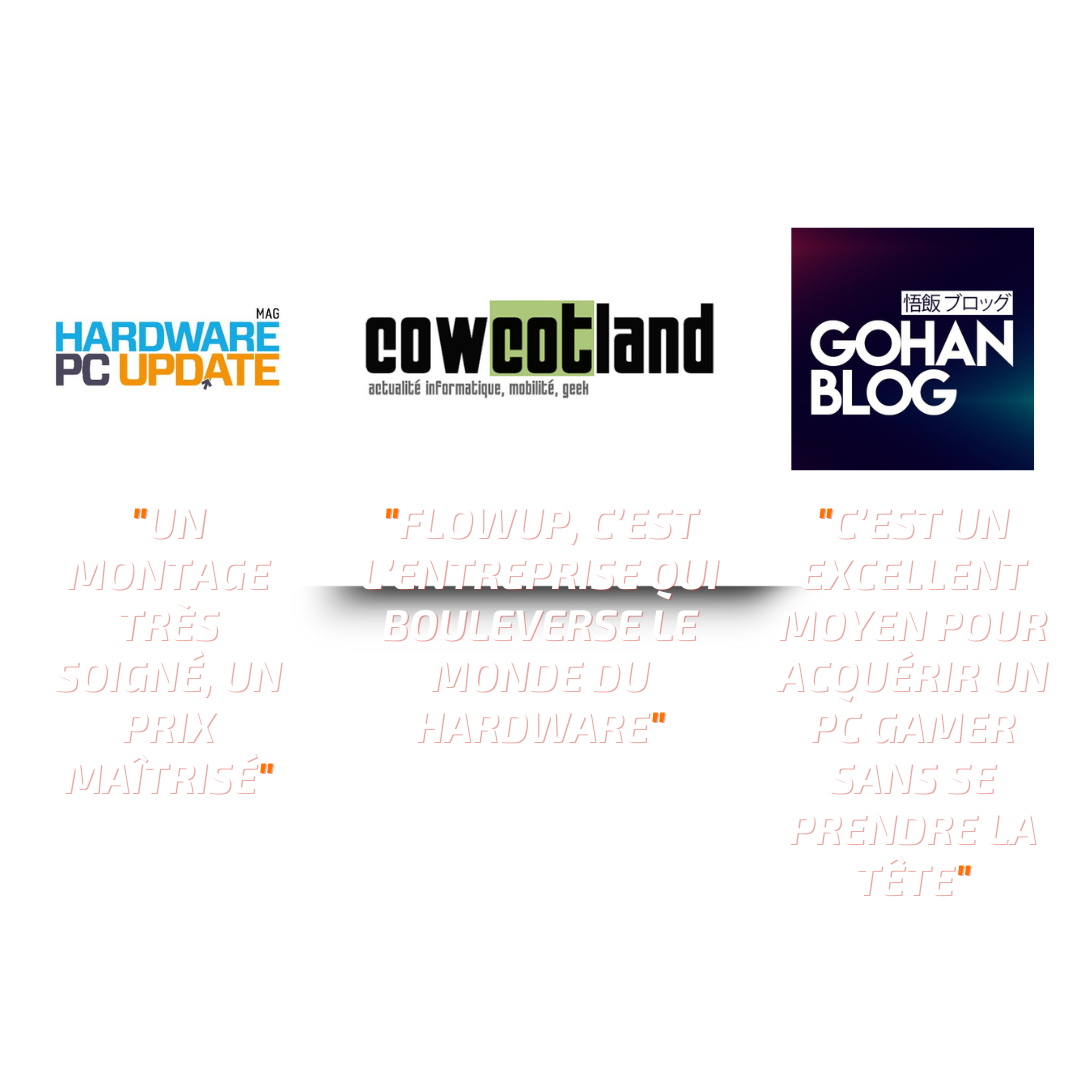 Votre PC Gamer au meilleur prix ! / FlowUP Boutique PC gamer